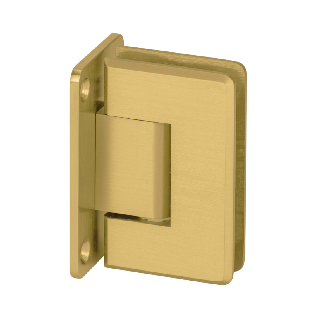 Wall To Glass | Full Back Plate Hinge BEVELED series – QC Glass Hardware
